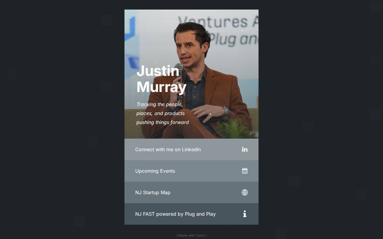Connect with Justin
